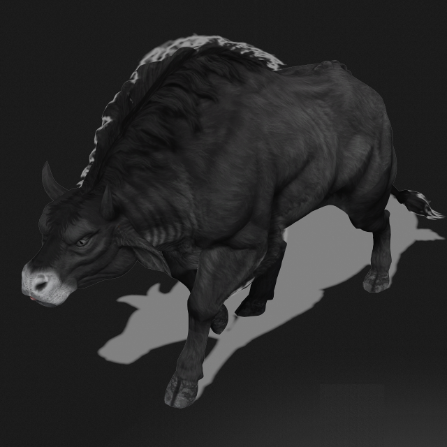 DOWNLOAD BUFFALO 3D MODEL - 3D MODEL ANIMATED - GOAT BULL COW - GOAT ...