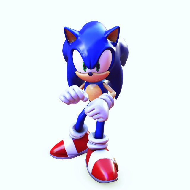 SONIC SONIC 3D MODEL RIGGED CARTOON DRAGON DINOSAUR POKMON SONIC PET ...