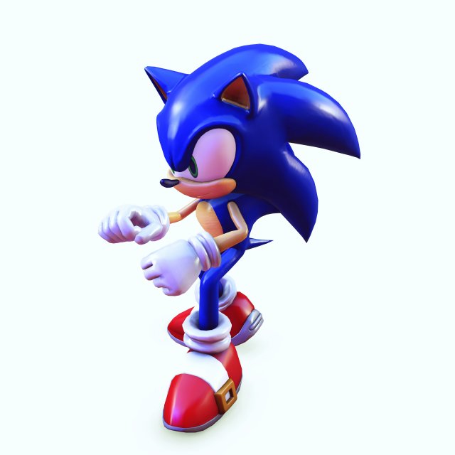 SONIC SONIC 3D MODEL RIGGED CARTOON DRAGON DINOSAUR POKMON SONIC PET ...