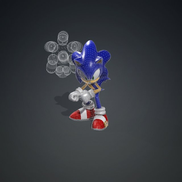 SONIC SONIC 3D MODEL RIGGED CARTOON DRAGON DINOSAUR POKMON SONIC PET ...