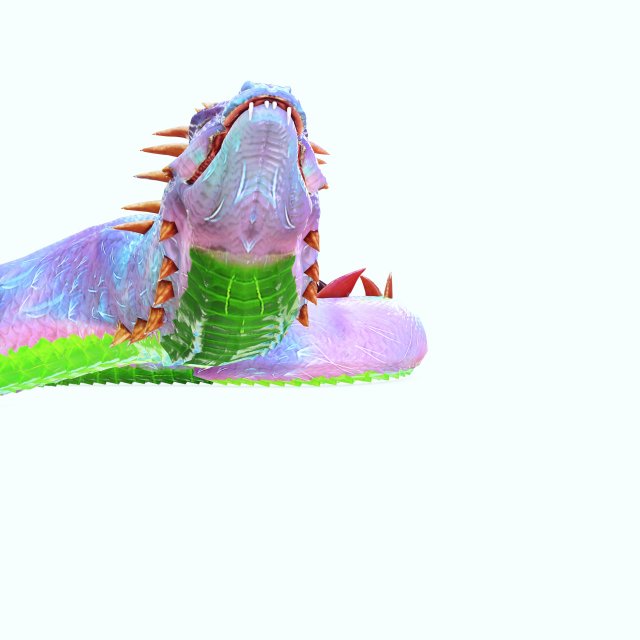 DOWNLOAD BASILIK 3D MODEL ANIMAL PYTHON BASILIK FANTASY DINOSAUR RAPTOR ...