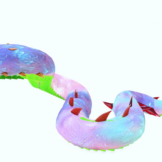 DOWNLOAD BASILIK 3D MODEL ANIMAL PYTHON BASILIK FANTASY DINOSAUR RAPTOR ...