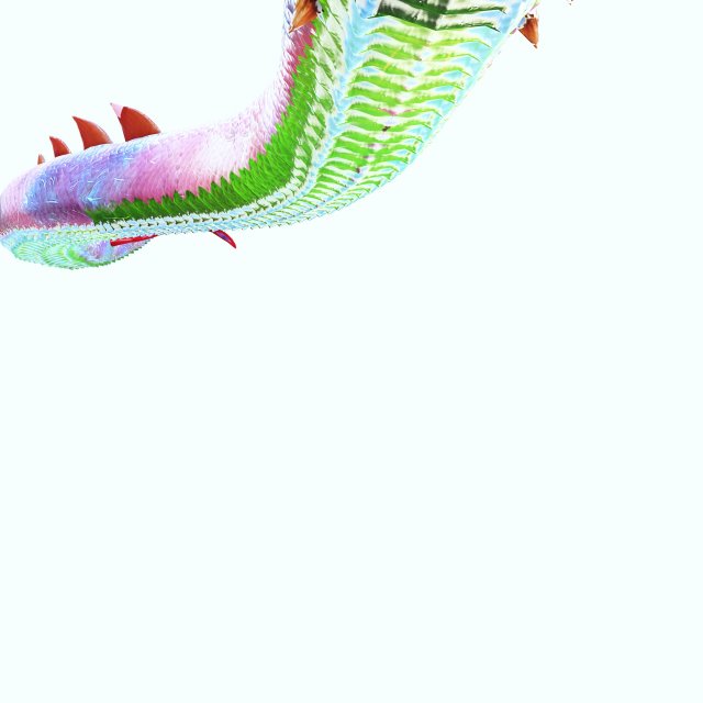 DOWNLOAD BASILIK 3D MODEL ANIMAL PYTHON BASILIK FANTASY DINOSAUR RAPTOR ...