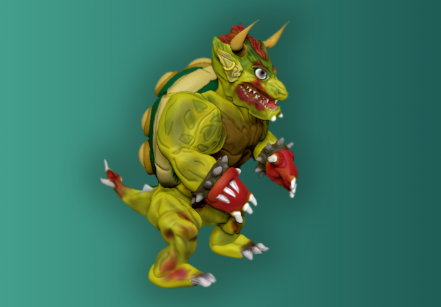 brawler fan model 3D Model in Monster 3DExport