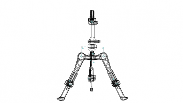 Phone tripod 3D Print Model in Video 3DExport