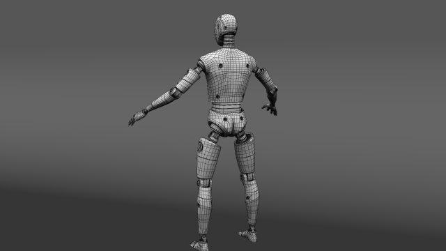 crash test dummy robot android 3D Model in Robot 3DExport