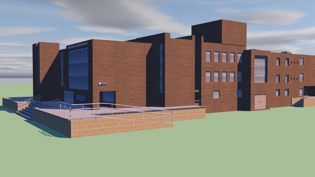 university 3D Model in Buildings 3DExport