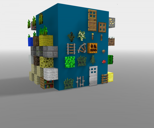minecraft block pack Model 3D in Lainnya 3DExport