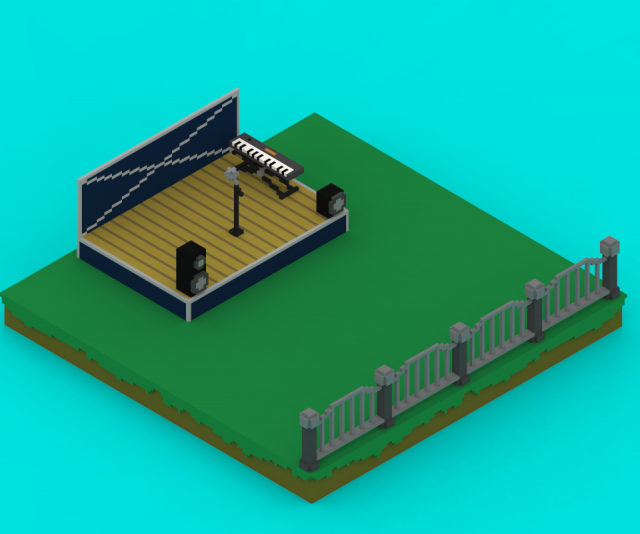 voxel platforms Free 3D Model in Landscapes 3DExport