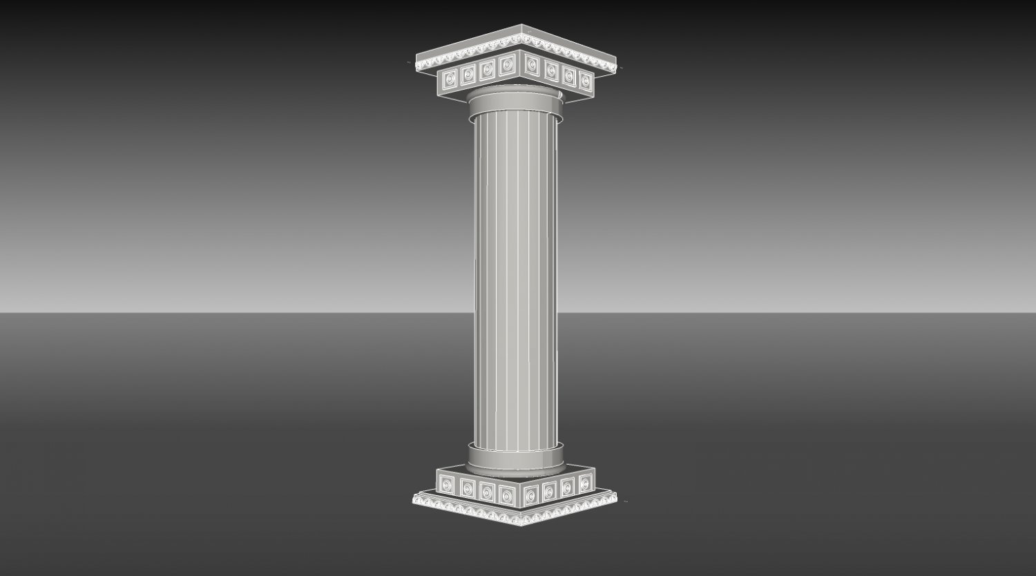 stone carved column 3D Models in Buildings 3DExport
