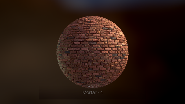 brick 4k four types of bricks CG Textures in Brick 3DExport