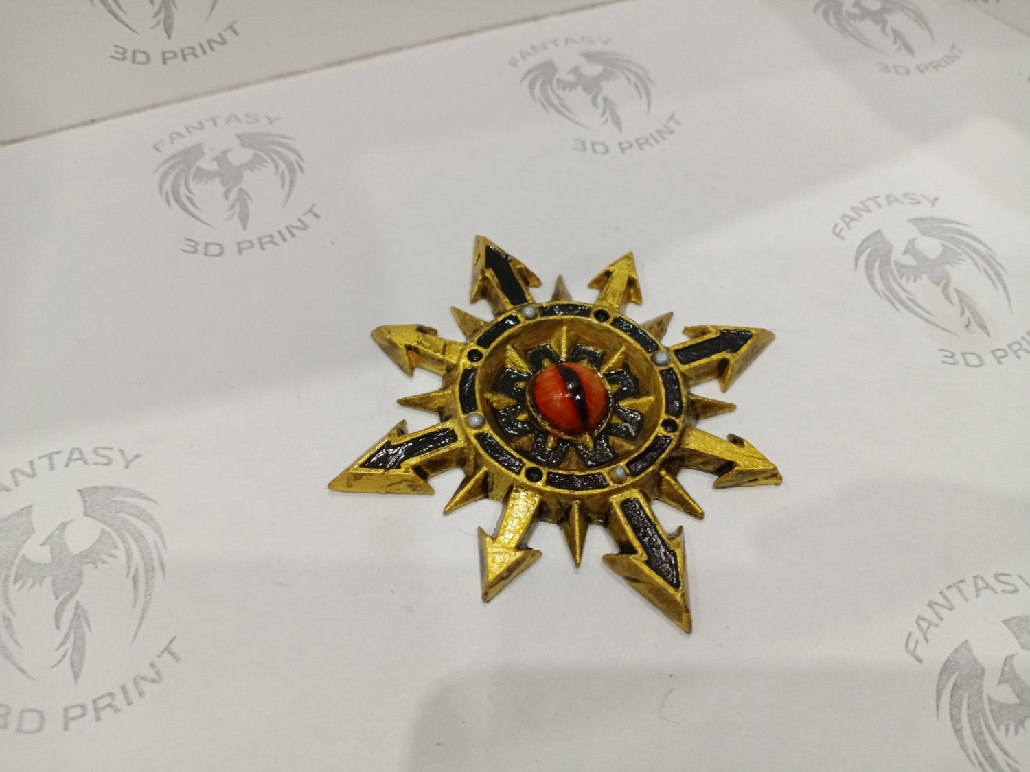 chaos gods symbol pendant 3D Print Models in Necklaces 3DExport