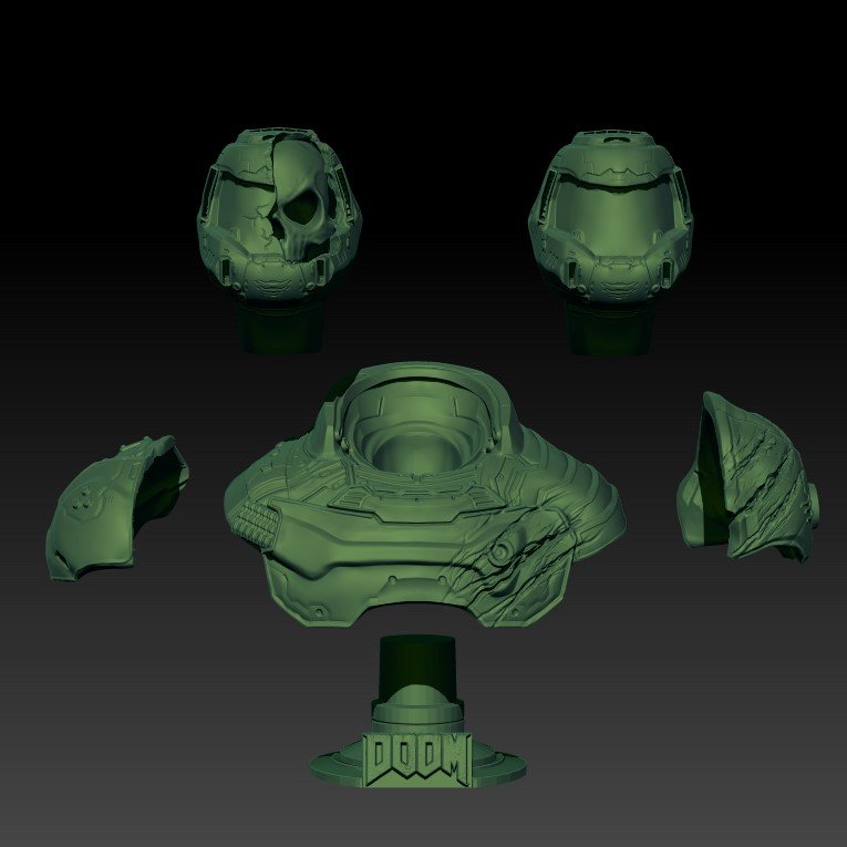 doom slayer 3D Print Models in Figurines 3DExport