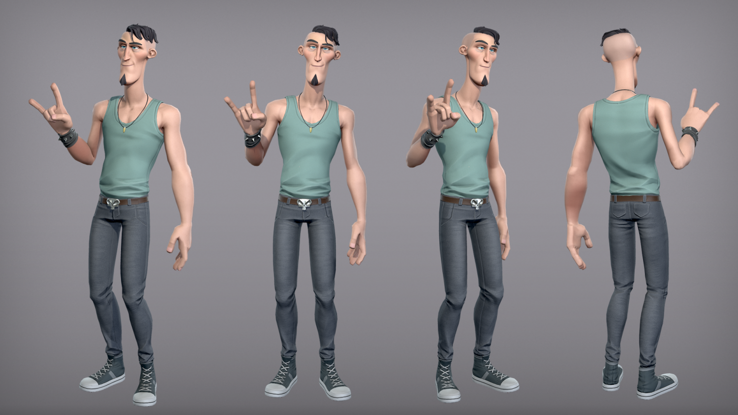 Male Character Model Sheet