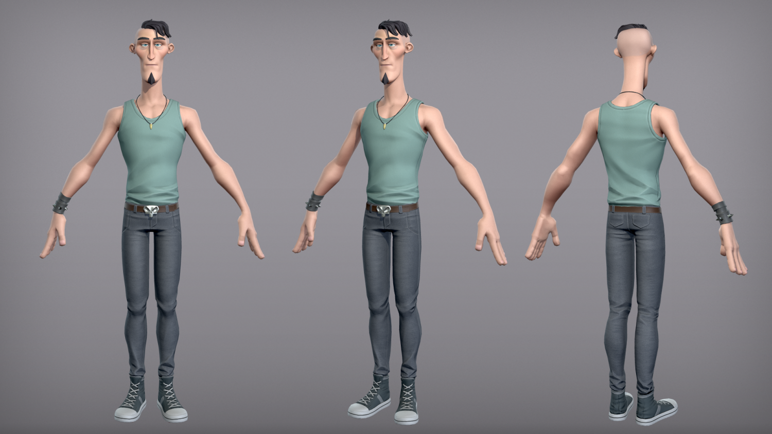 Male Character Model Sheet