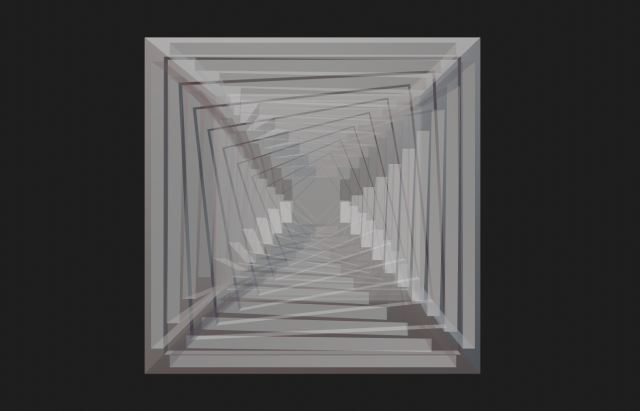 inner spiral vortex cube 3D Print Model in Mathematical art 3DExport