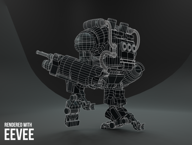 sci-fi assault eye robot 3D Model in SCI-FI 3DExport