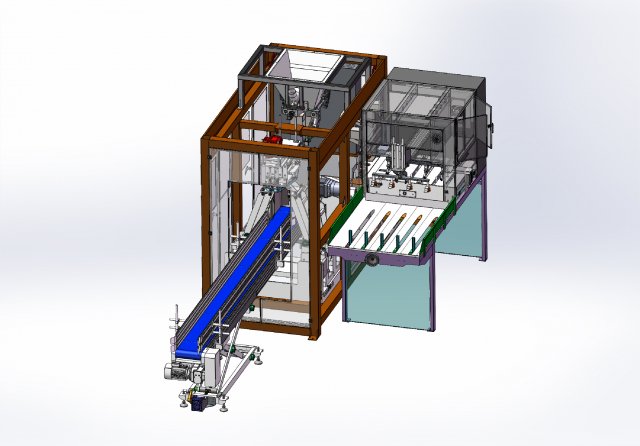 3d drawings bom list for fully automated pocket packing machines 3D ...