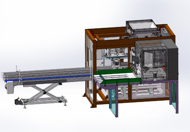 3d drawings bom list for fully automated pocket packing machines 3D ...