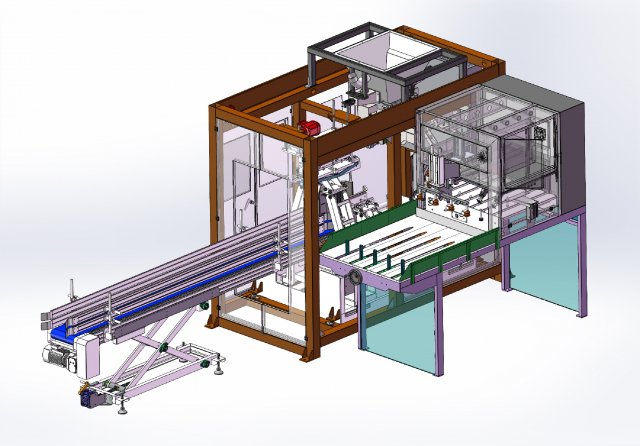 3d drawings bom list for fully automated pocket packing machines 3D ...