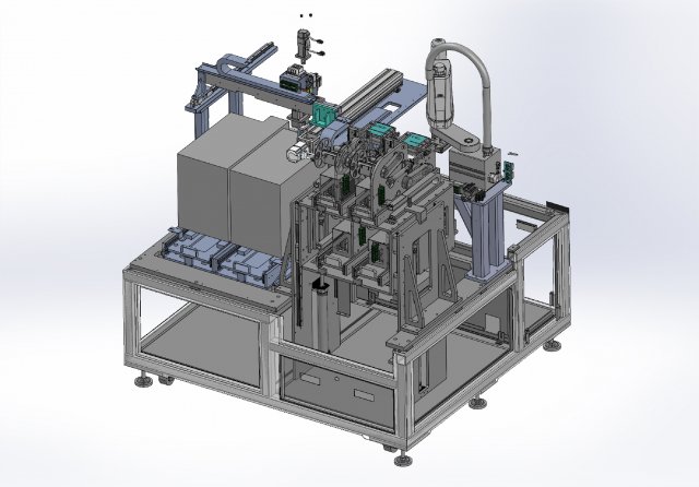 sticker-automatic tagging machine 3D Model in Machines 3DExport