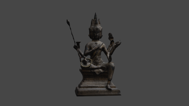 Brahma statue v1 C4D added 3D Model in Sculpture 3DExport