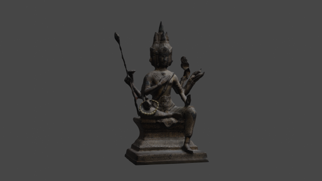 Brahma statue v1 C4D added 3D Model in Sculpture 3DExport