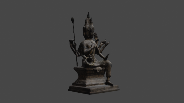 Brahma statue v1 C4D added 3D Model in Sculpture 3DExport