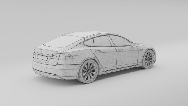 Tesla Model S 3D Model in Sport Cars 3DExport