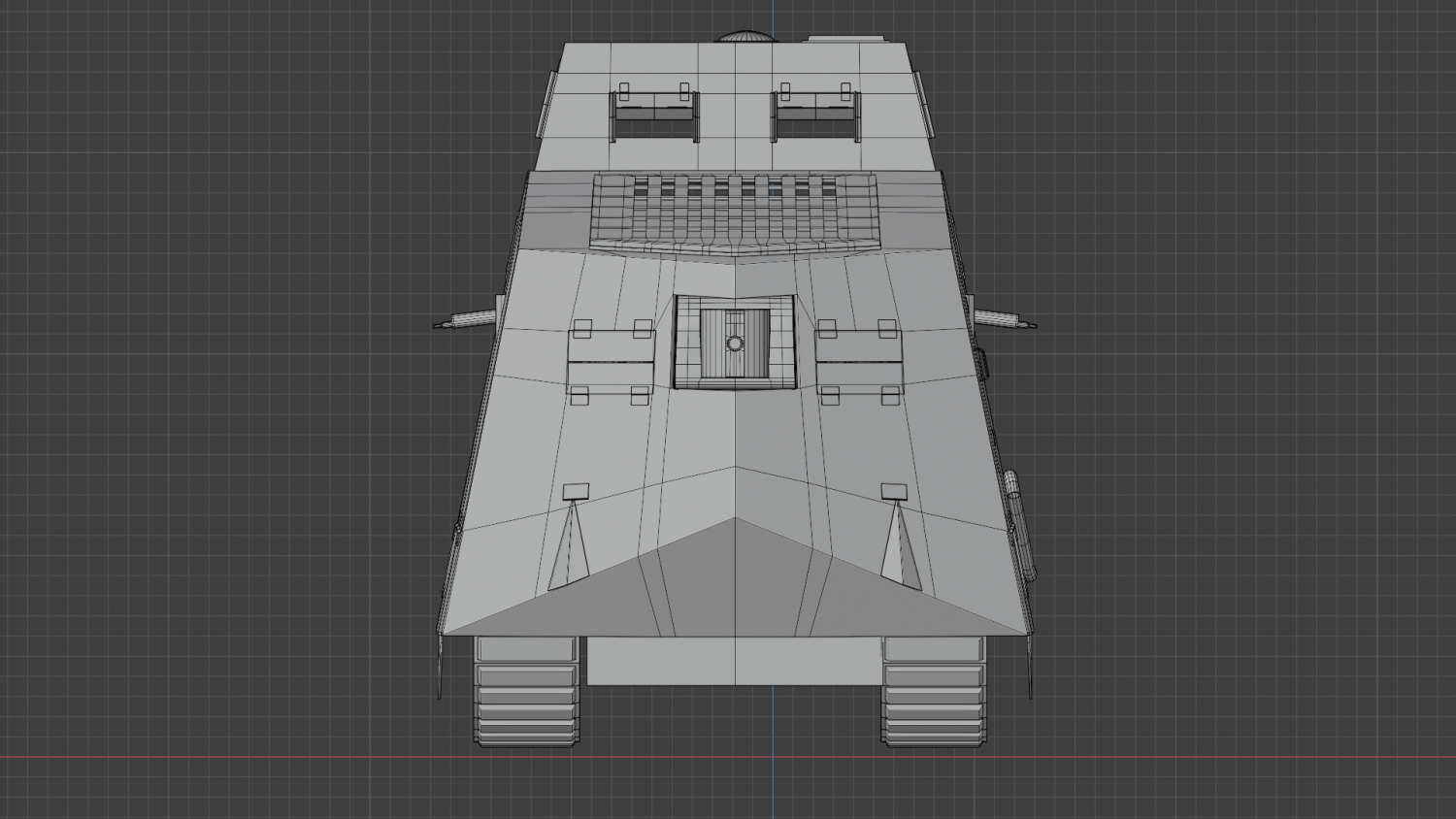A7V German tank 3D Model in Tank 3DExport