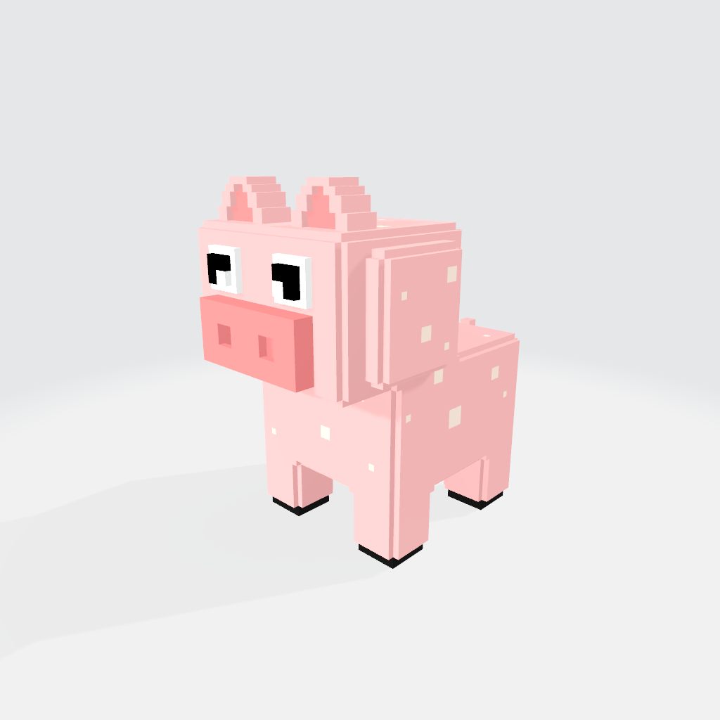 Voxel Animal Low-poly 3D Model in Other 3DExport