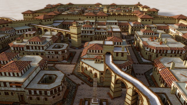 ancient historic roman town 3D Model in Fantasy 3DExport