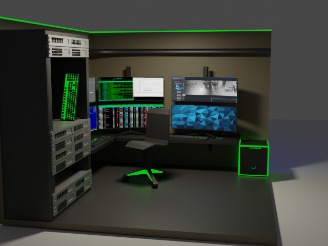 server room 3D Model in Office 3DExport
