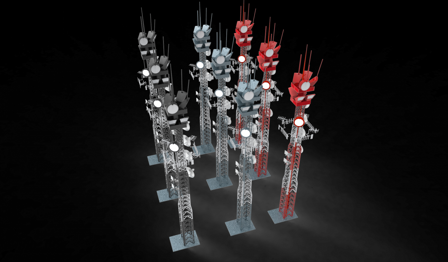 radio masts and towers 3D Models in Other 3DExport