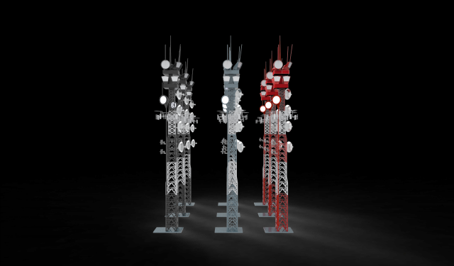 radio masts and towers 3D Model in Other 3DExport