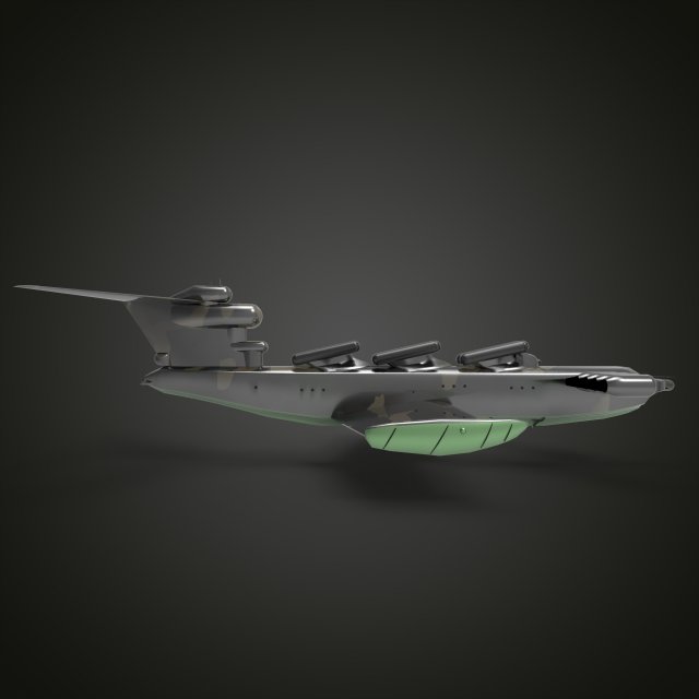 Lun-class ekranoplan 3D Model in Savaş Uçağı 3DExport