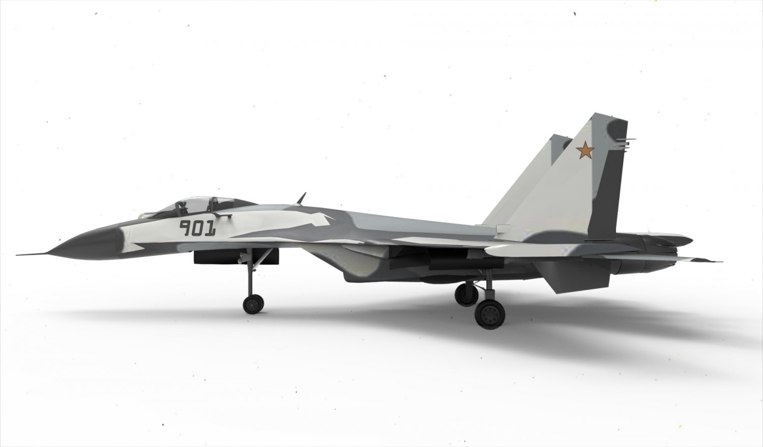 Sukhoi SU-35 3D Models in Jet 3DExport
