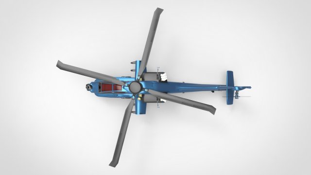 AH-64 Apache 3D Model in Helicopter 3DExport
