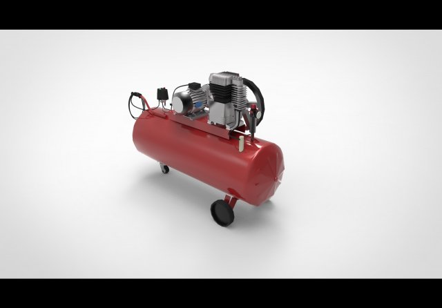 Air compressor 3D Model in Machines 3DExport
