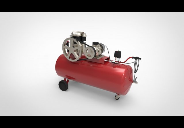 Air compressor 3D Model in Machines 3DExport