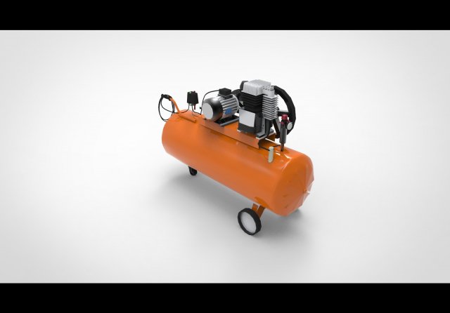 Air compressor 3D Model in Machines 3DExport