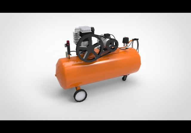 Air compressor 3D Model in Machines 3DExport