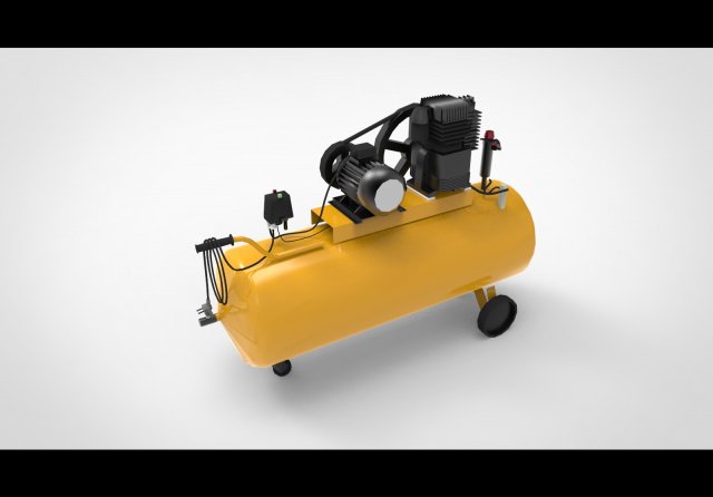 Air compressor 3D Model in Machines 3DExport