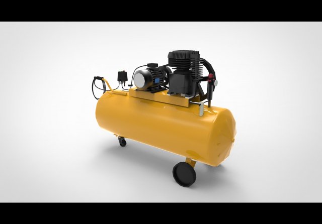Air compressor 3D Model in Machines 3DExport