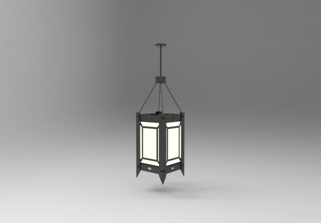 Lantern 3D Model in Ceiling Lights 3DExport