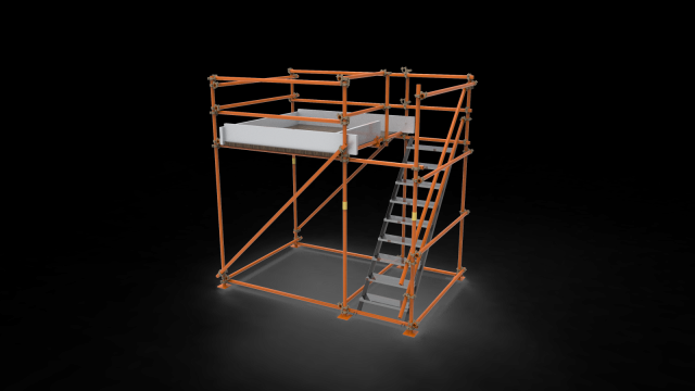Scaffolding 3D Model in Miscellaneous 3DExport