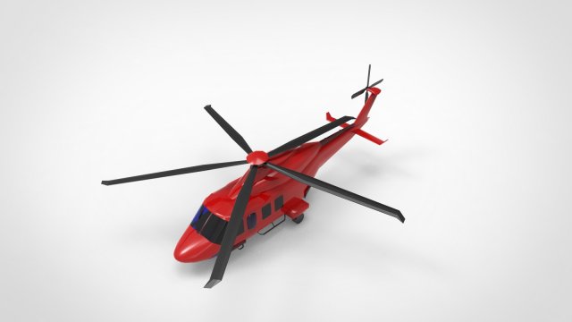 AgustaWestland AW139 3D Model in Helicopter 3DExport