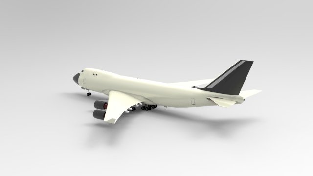 Boeing 747-400F 3D Model in Commercial 3DExport