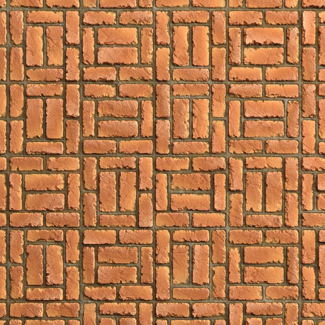 materials 7- brick tiles pbr in 4 patterns CG Textures in Brick 3DExport