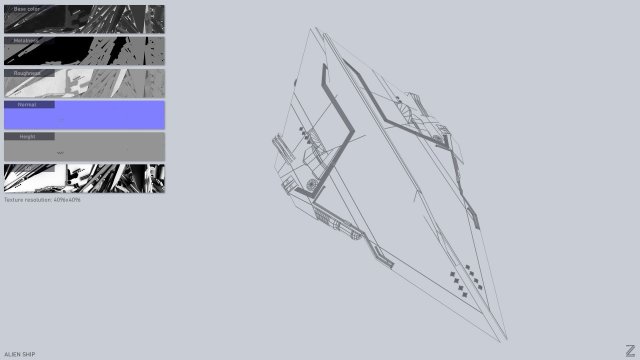 Alien ship 3D Model in Combat 3DExport
